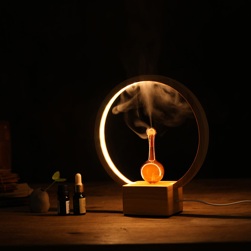 LUNA (Nebuliser+Ringlight) - Waterless Diffuser | Essential oil Burner ...